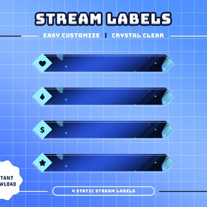 Crystal Clear Animated Stream Package/transition/stream Overlay/panels ...