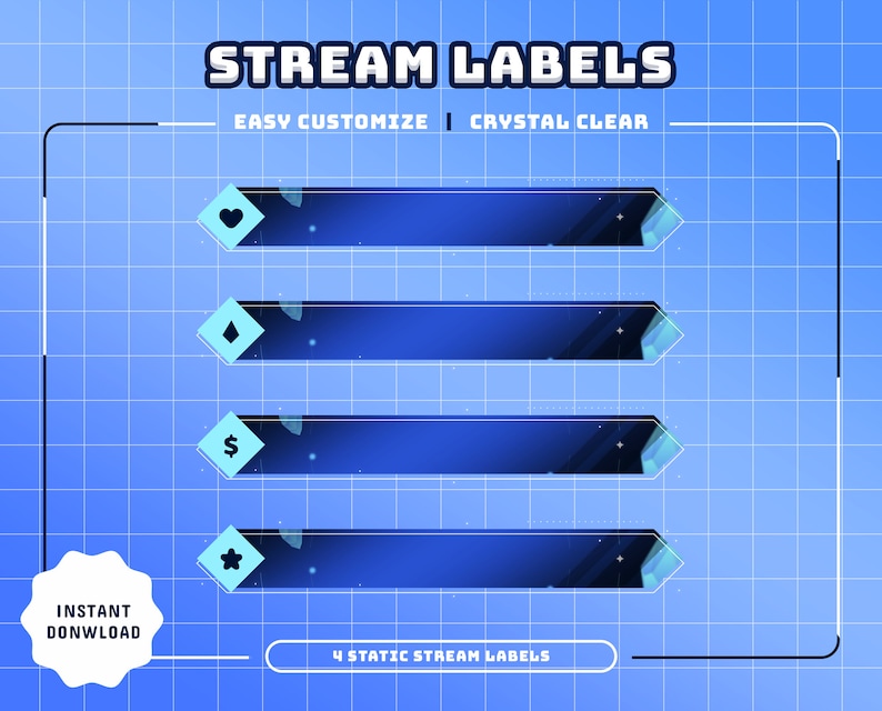 Crystal Clear Animated Stream Package/transition/stream - Etsy