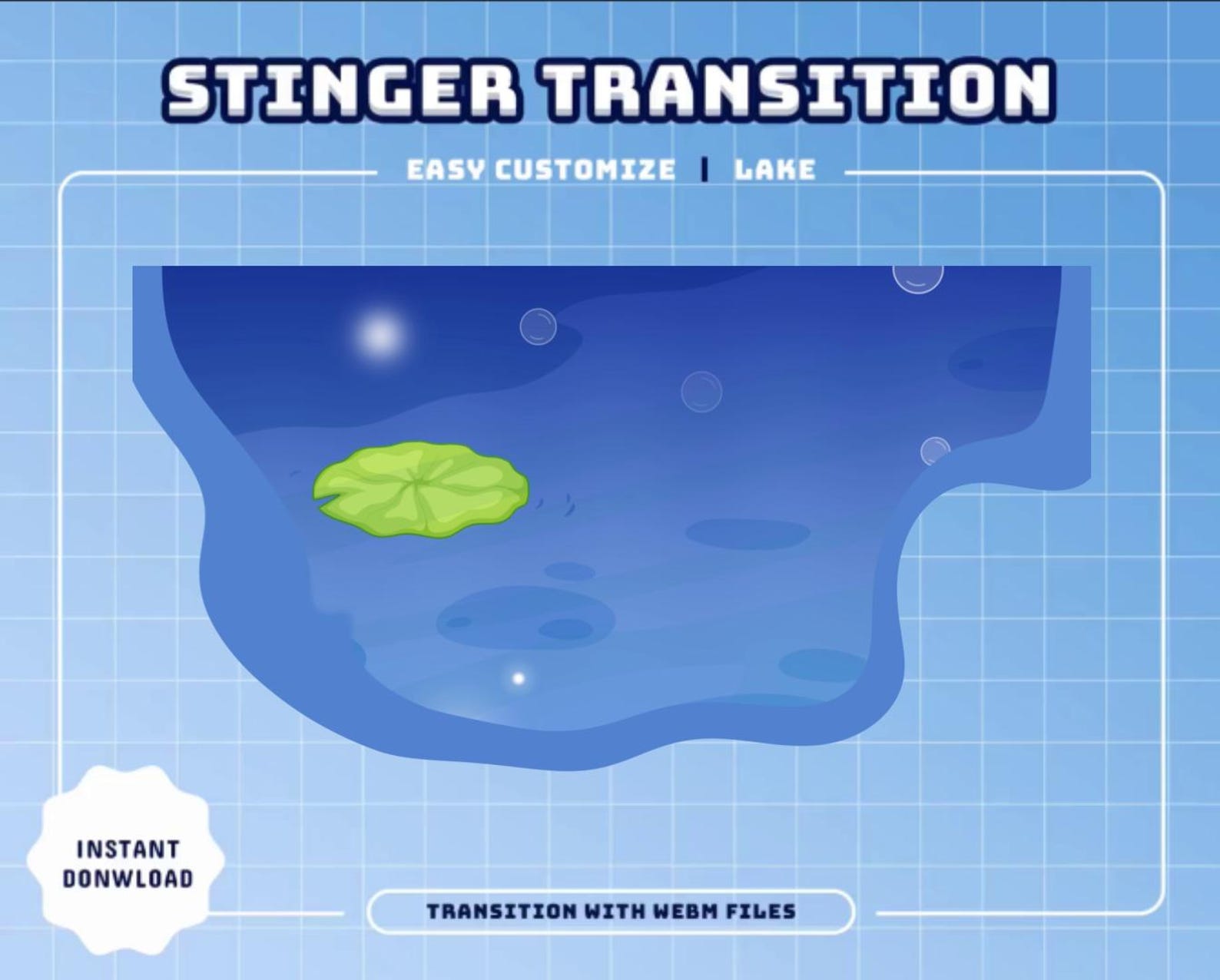 Lake Animated Stream Package/stream Overlay/stream Package/sea Theme ...