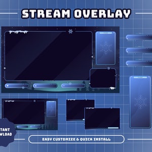 Snow Covering Animated Stream Package/stream Overlay/snow Theme/cute ...