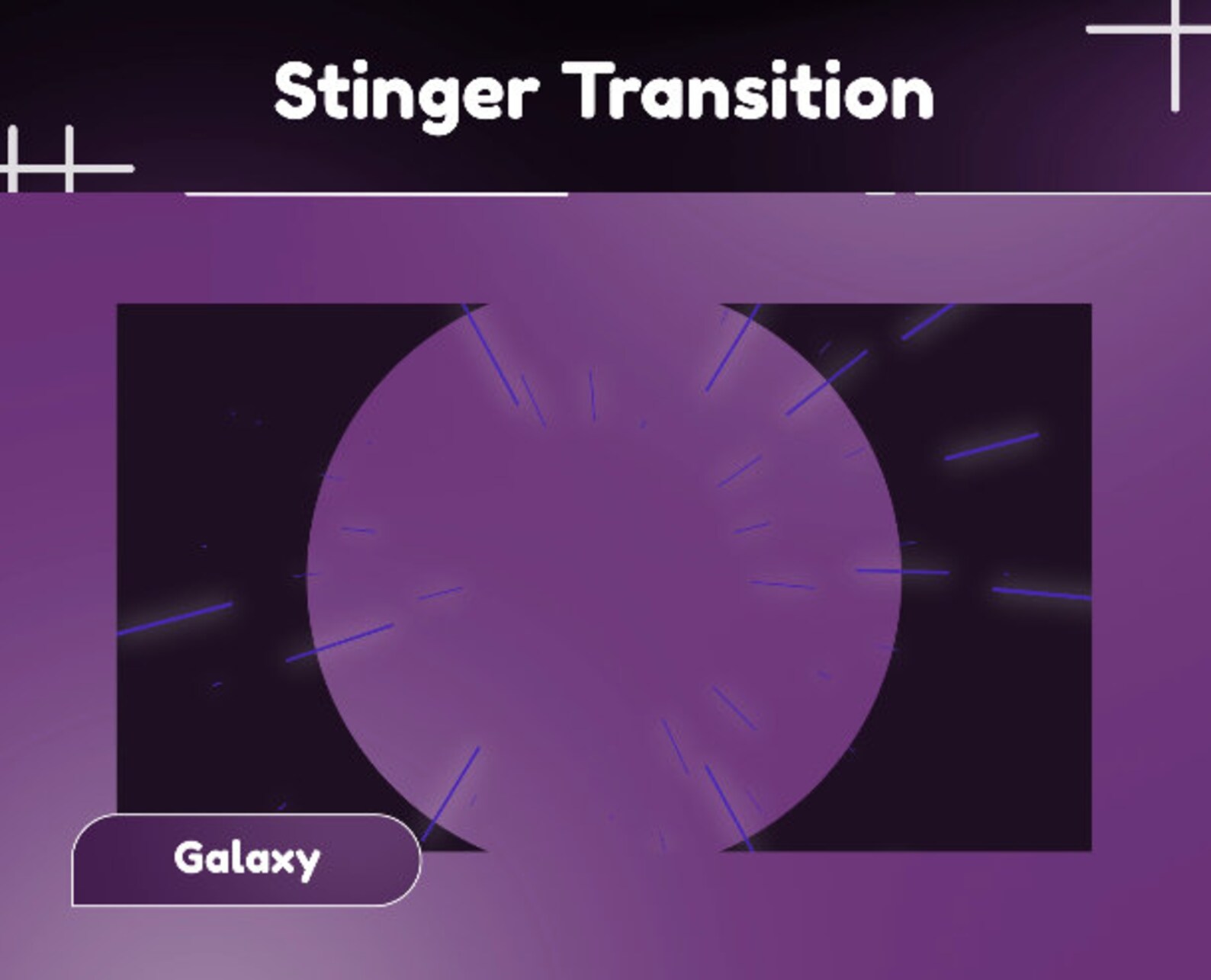 Luminary Star Animated Stream Package/transition/stream Overlay/panels ...