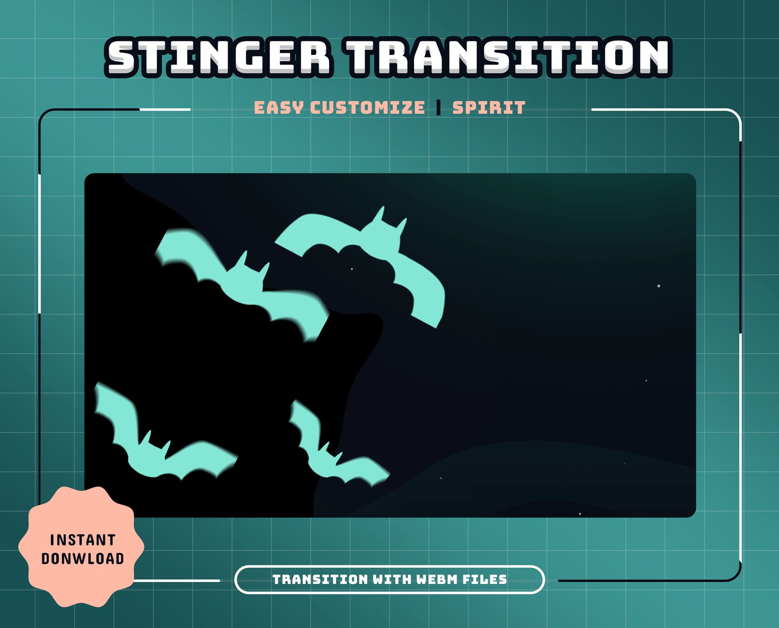 Spirit Animated Stream Package/twitch - Etsy