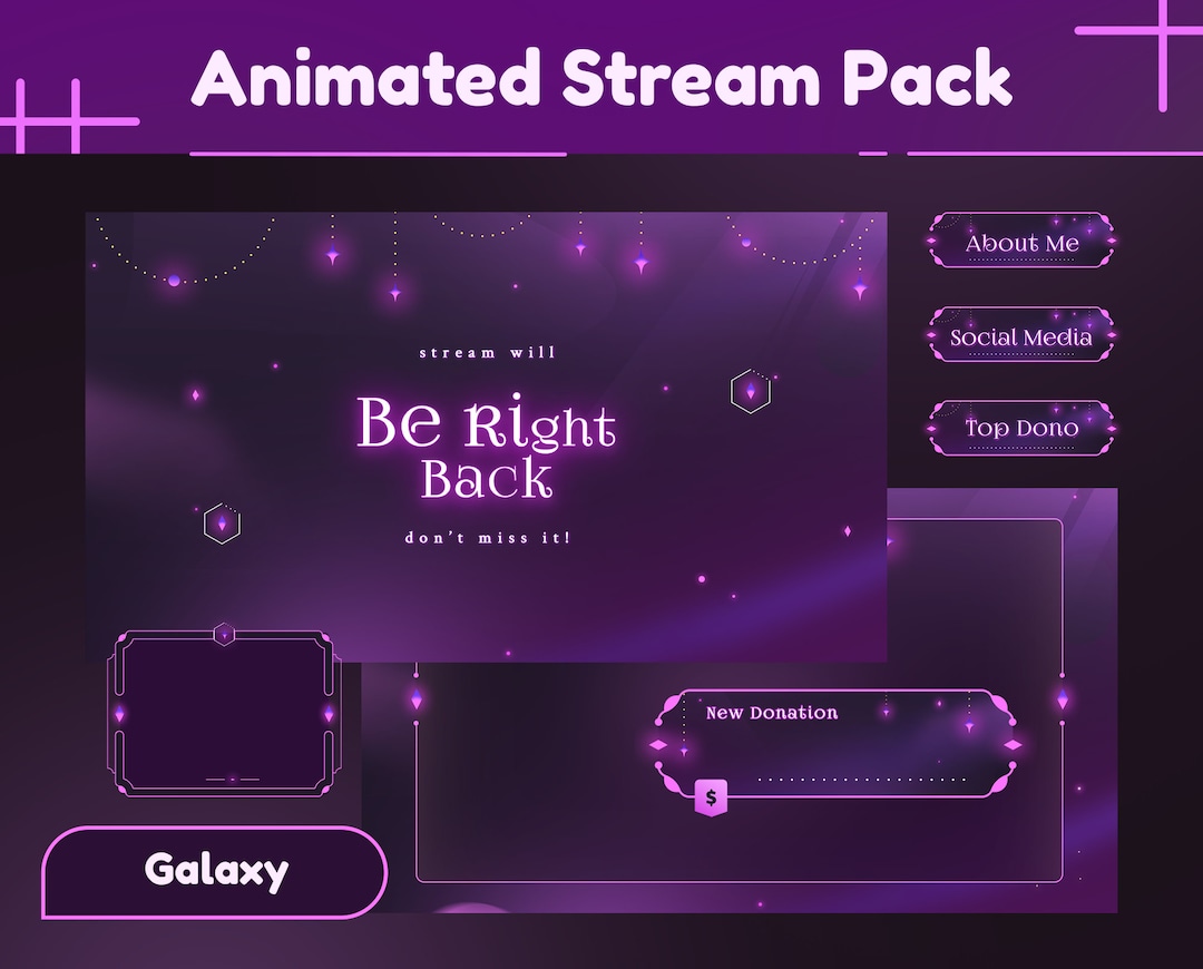 Transcendent Animated Stream Package/transition/stream - Etsy