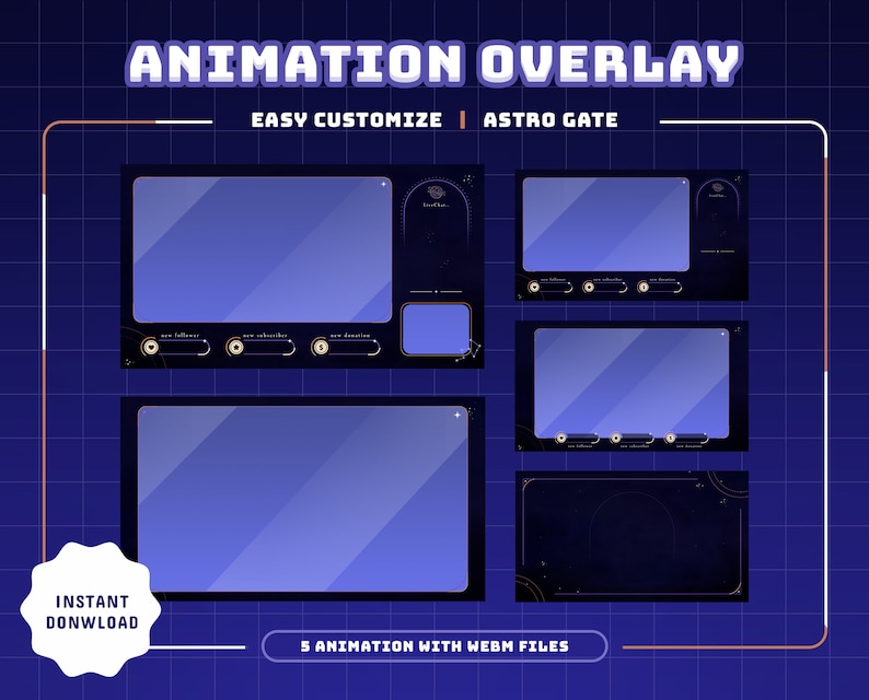 Astro Gate Animated Stream Package/transition/stream - Etsy