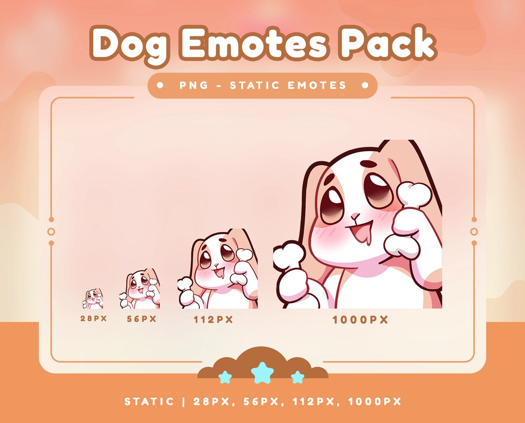 Time to Feed Dog Emotes Pack-cute Dog Emote/emote Bundle/discord ...