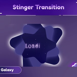 Starfall Nimbus Animated Stream Transition/stinger/stream Overlay ...