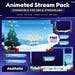 Cloud Scape Animated Stream Overlay for Twitch, Youtube/aesthetic Theme ...