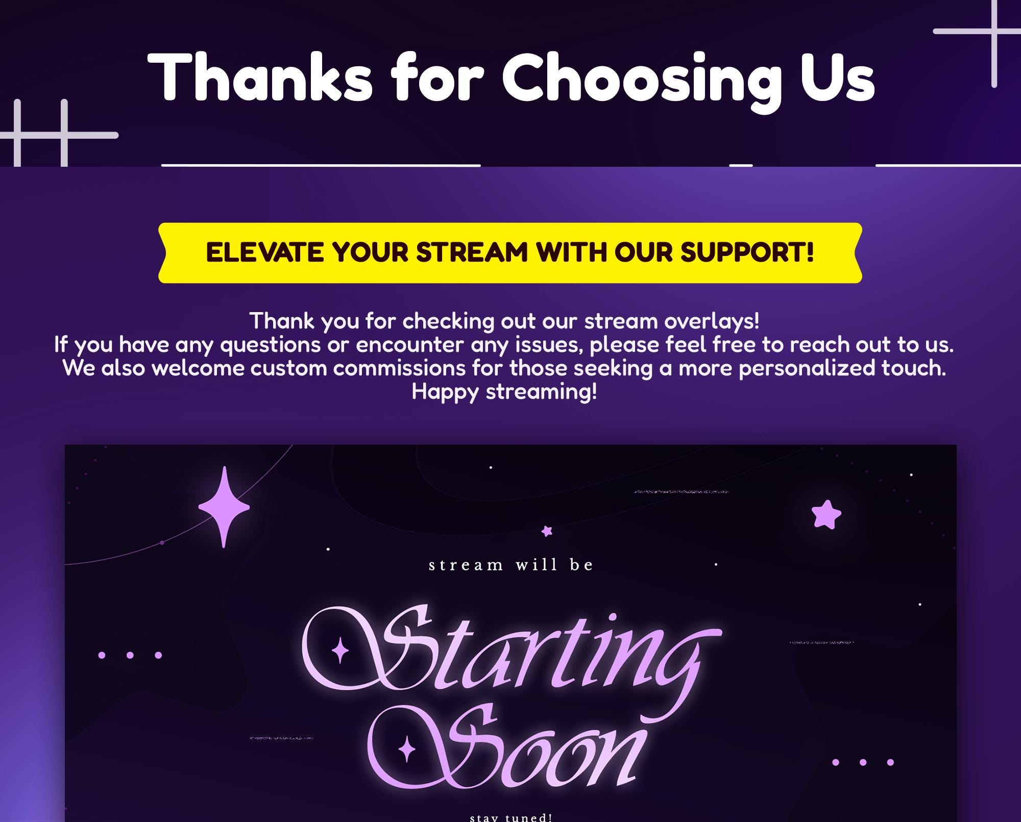 Twilight Gaze Animated Stream Overlay Package for Twitch, Kick and ...