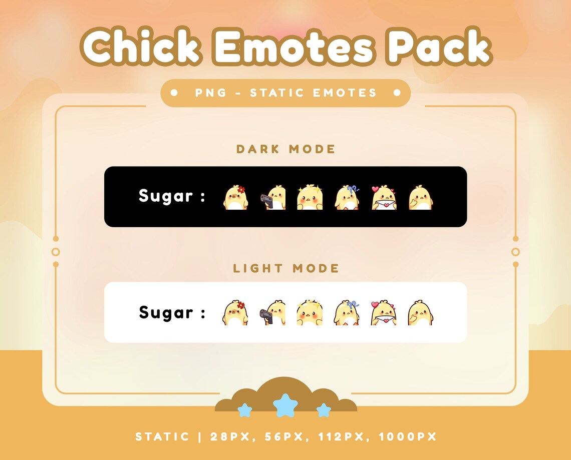 Confused Face Chicks Emotes Pack-cute Chick/emote Bundle/discord ...