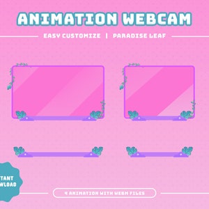 Paradise Leaf Animated Stream Package/stream Overlay/leaf/flower Theme ...