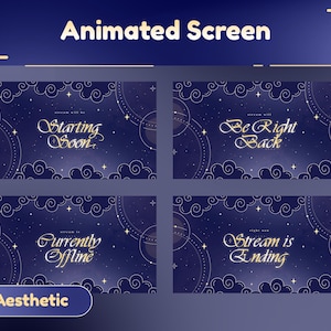 Overcast Circles Animated Stream Package/stream Overlay/stream Package ...