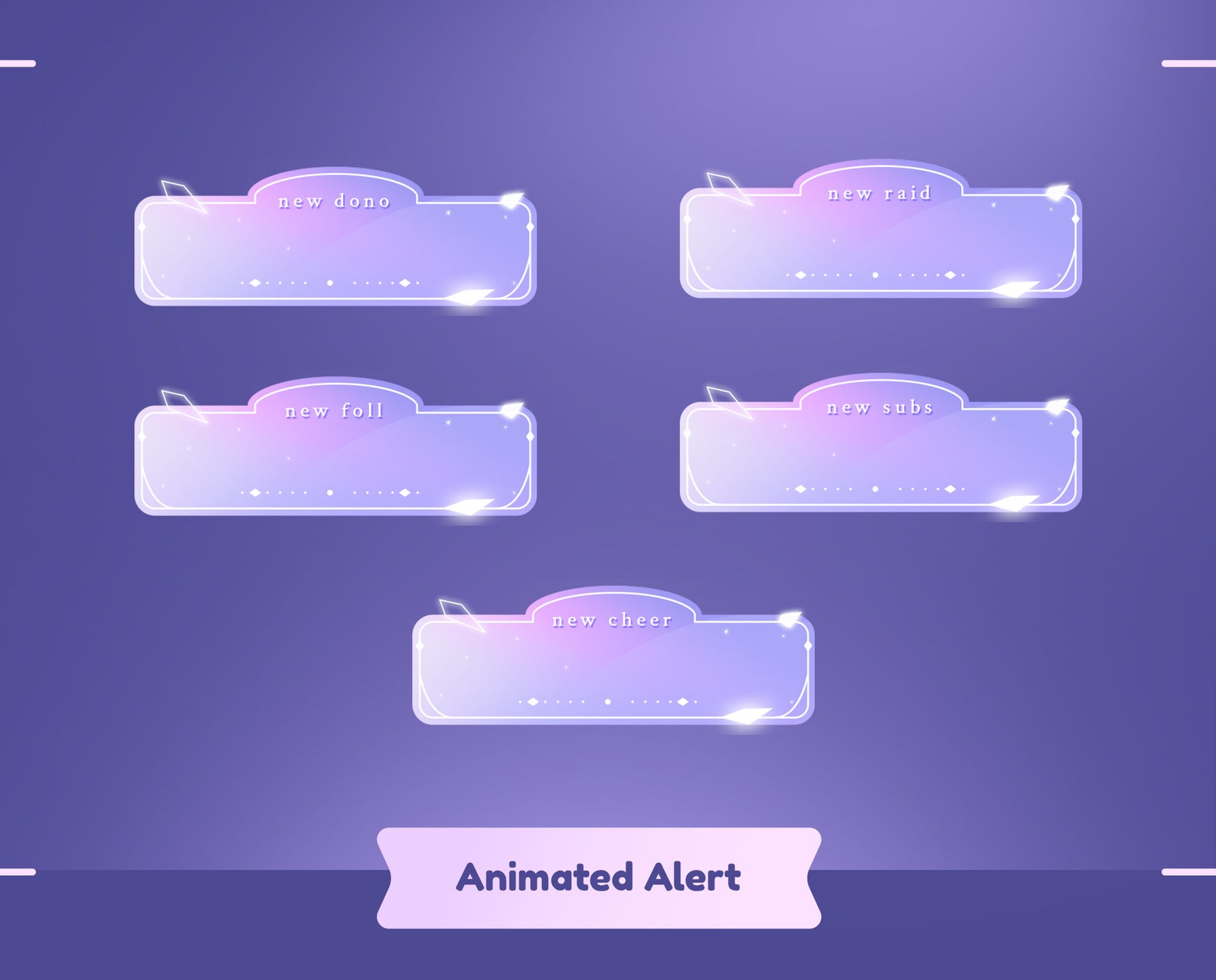 Iris Vtuber Animated Stream Alert/stream - Etsy