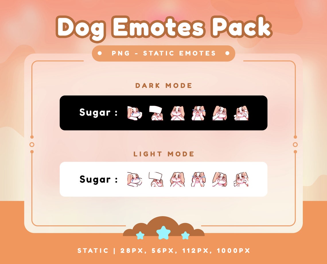 Dog Emotes Pack 2 - Cute Dog Emote/emote Bundle/discord/youtube/twitch ...
