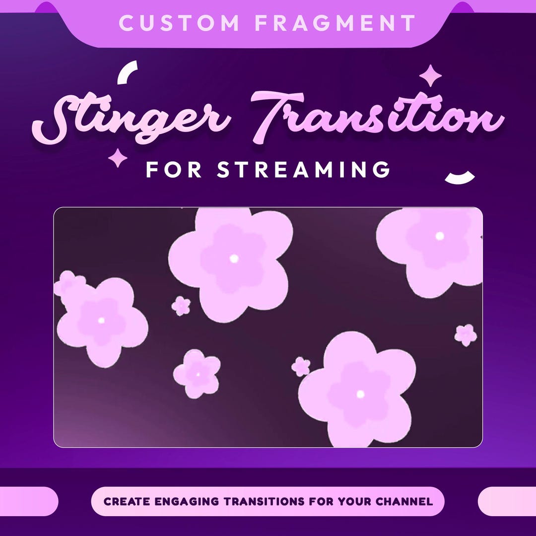 Stinger Transition for Twitch | Transition Stream Overlay | Animated ...