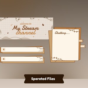 Journal Animated Stream Package/transition/stream Overlay/panels/beige ...