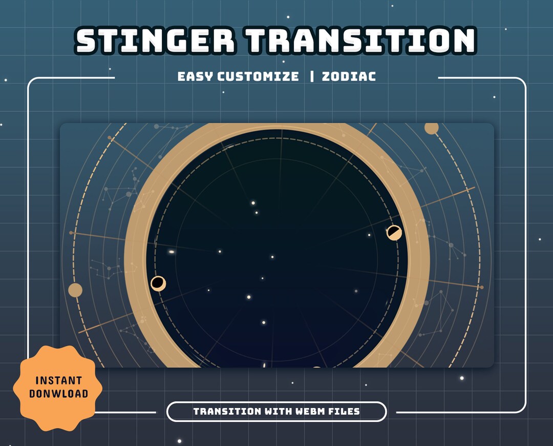 Zodiac Animated Stream Transition/transition/stream Overlay/panels/calm ...