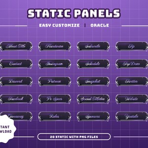 Oracle Animated Stream Package/stream Overlay/transition/panel ...