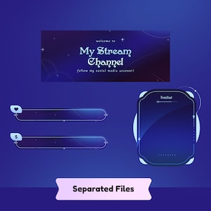 Orion Vtuber Animated Stream Package/stream Overlay/transition/panels ...