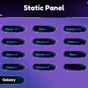 Twinkle Star Animated Stream Pack for Twitch, Kick, Youtube/celestial ...