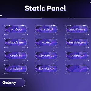 Cloudy Lavender Animated Stream Pack for Twitch, Kick, Youtube/purple ...