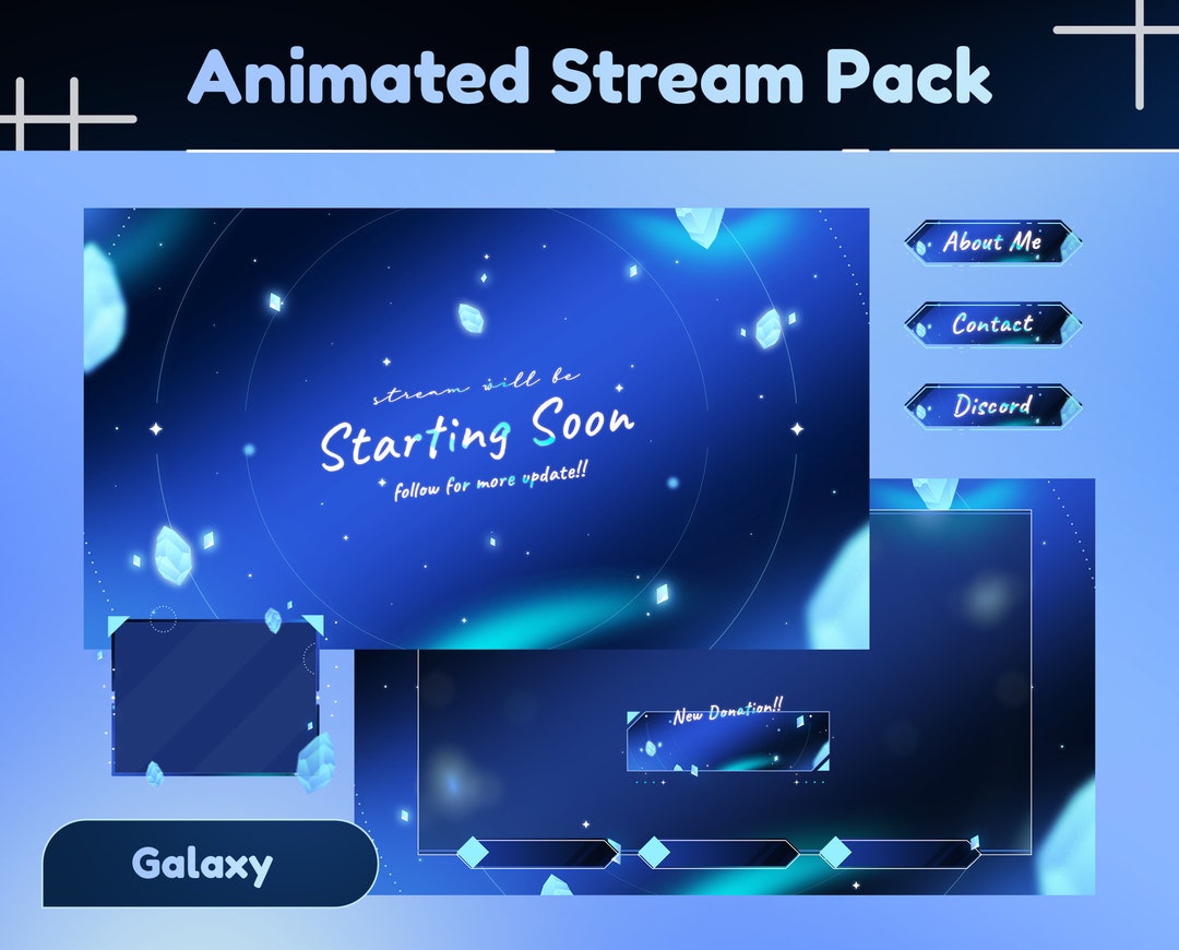 Crystal Clear Animated Stream Package/transition/stream - Etsy