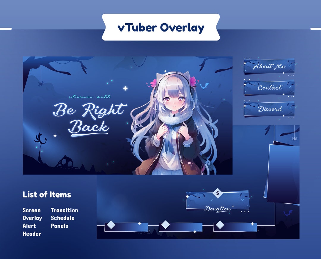 Spooky Place Animated Stream Fullpackage/transition/stream Overlay ...