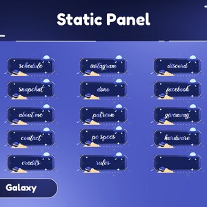 Blue Orb Animated Stream Package/dark Blue Theme/twitch Set/panel/calm ...