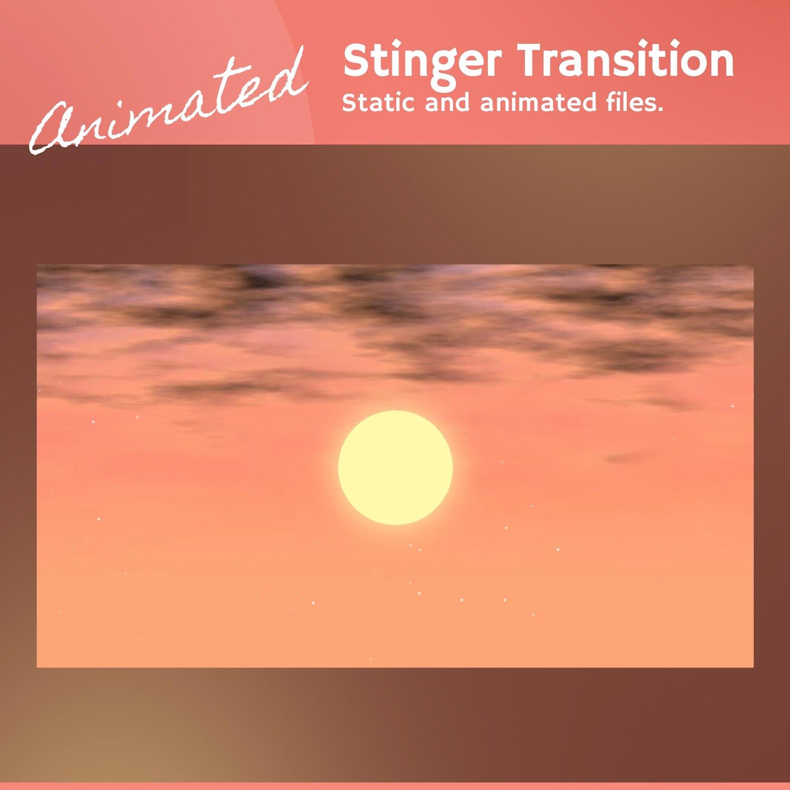 Animated Pastel Mirage Stream Overlay: Cozy Sunset Glow Theme for ...