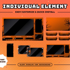 Graveyard Animated Stream Package/twitch Overlay/transition/panels ...