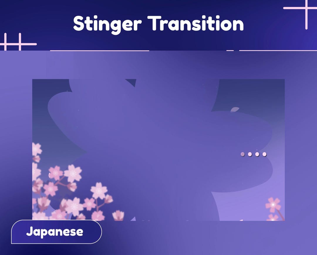 Moonbeam Blossom Animated Stream Transition/stream Overlay/panels/calm ...