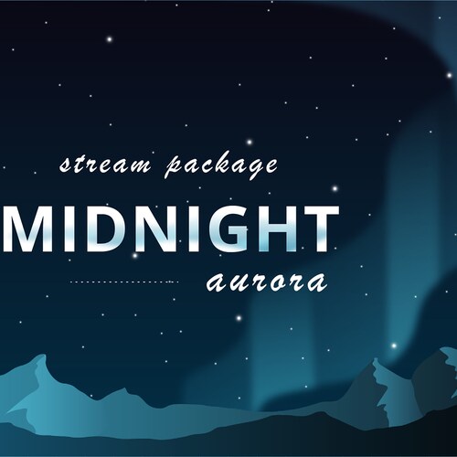 Midnight Snow Animated Stream Package/snow Theme/cute - Etsy