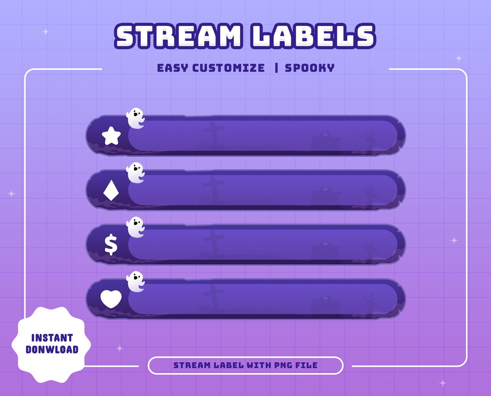 Spooky Animated Stream Package/twitch Overlay/transition/panels ...