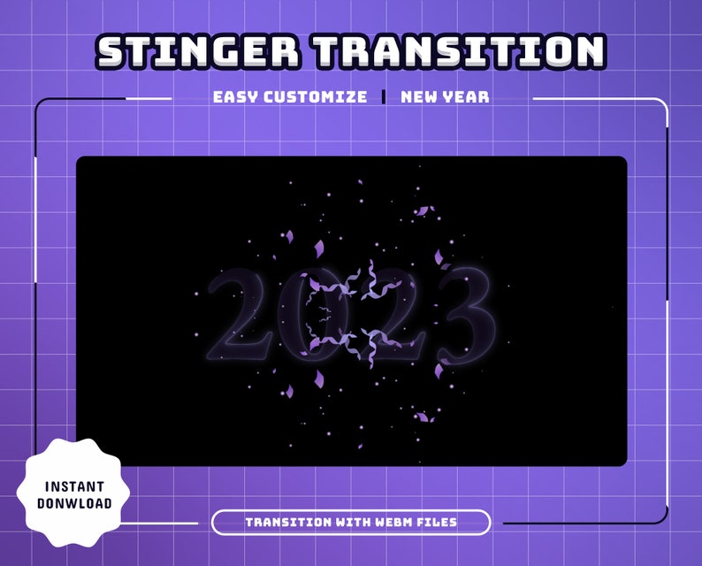New Year Animated Stream Transition/transition/stream - Etsy