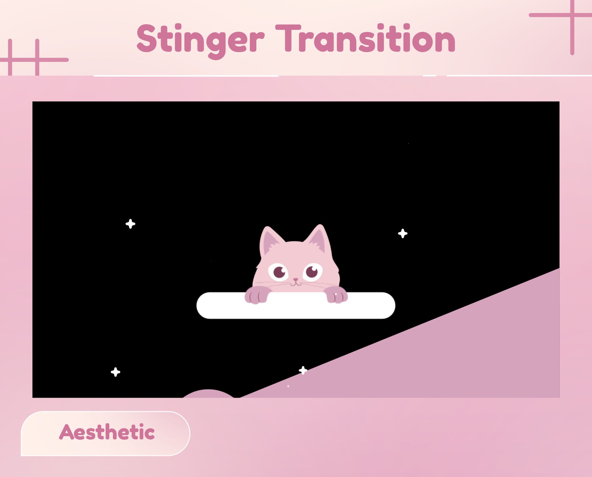 Gatito Animated Stream Transition/stream - Etsy