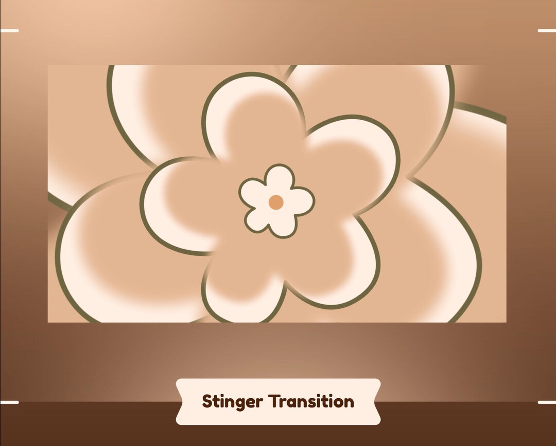 Flower Garden Vtuber Animated Stinger Transition/stream Overlay ...