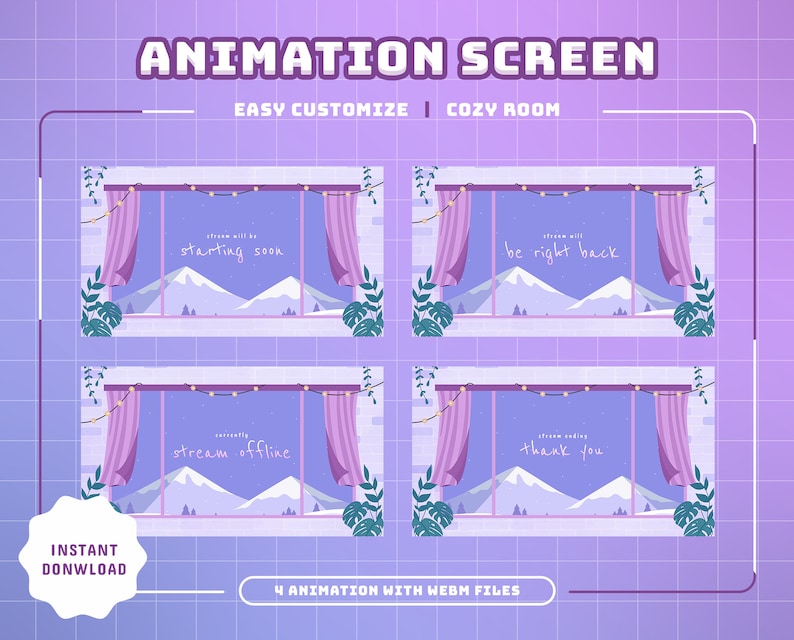 Cozy Room Animated Stream Package/transition/stream - Etsy