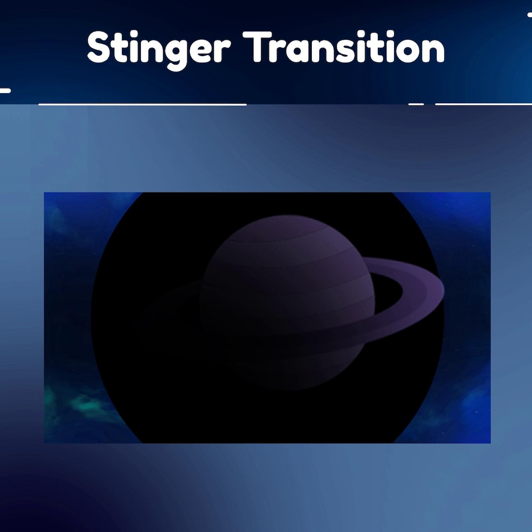 Stellar Dream Animated Stinger Transition for Twitch/escape Peaceful ...