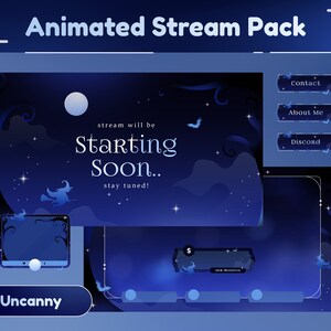 Nightfall Reverie Animated Stream Package/transition/stream - Etsy