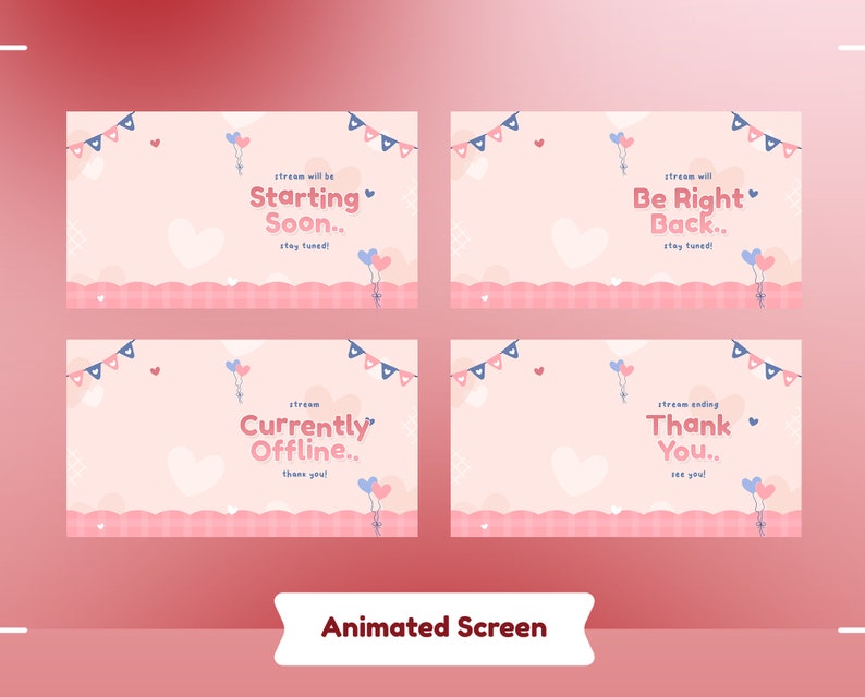 Wish Letter Vtuber Animated Stream Screens/stream - Etsy