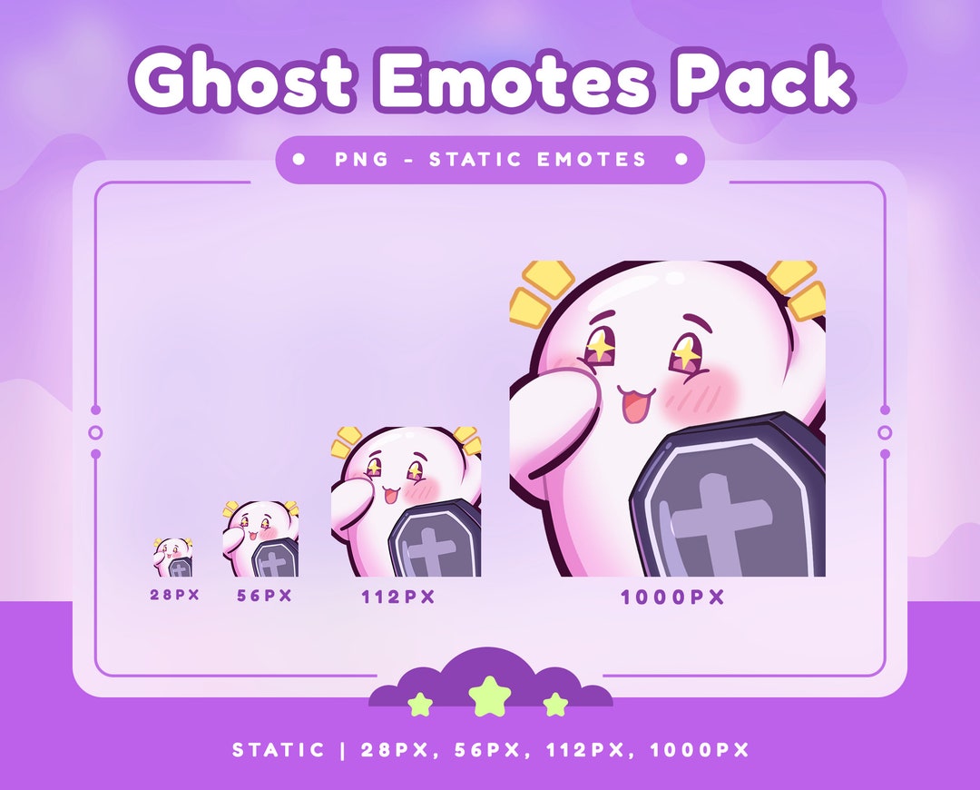 Burial Box Ghost Emotes Pack - Emote Bundle/discord/cute Ghost/spooky ...