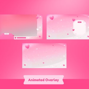 Beautiful Vtuber Animated Stream Package/stream Overlay/panels/vtuber ...