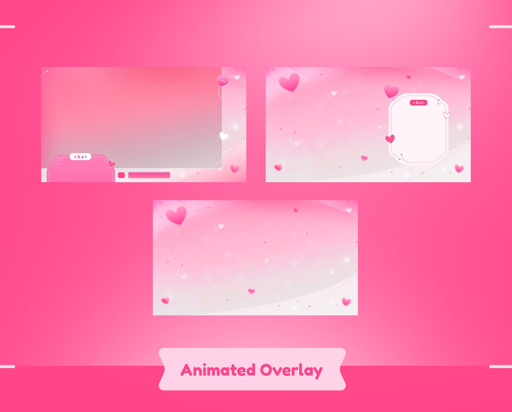 Beautiful Vtuber Animated Stream Package/stream - Etsy
