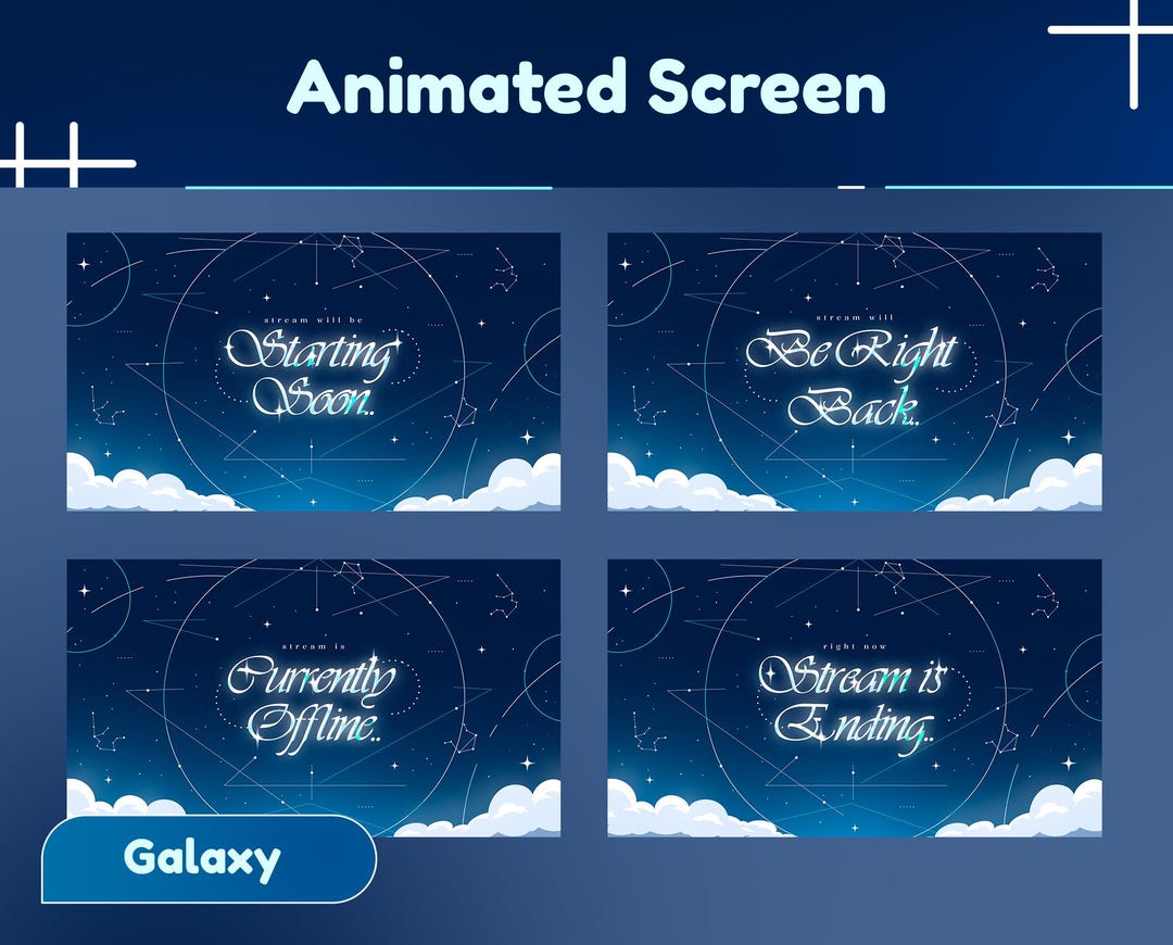 Skyline Synchrony Animated Screen Package/stream Overlay/aesthetic ...