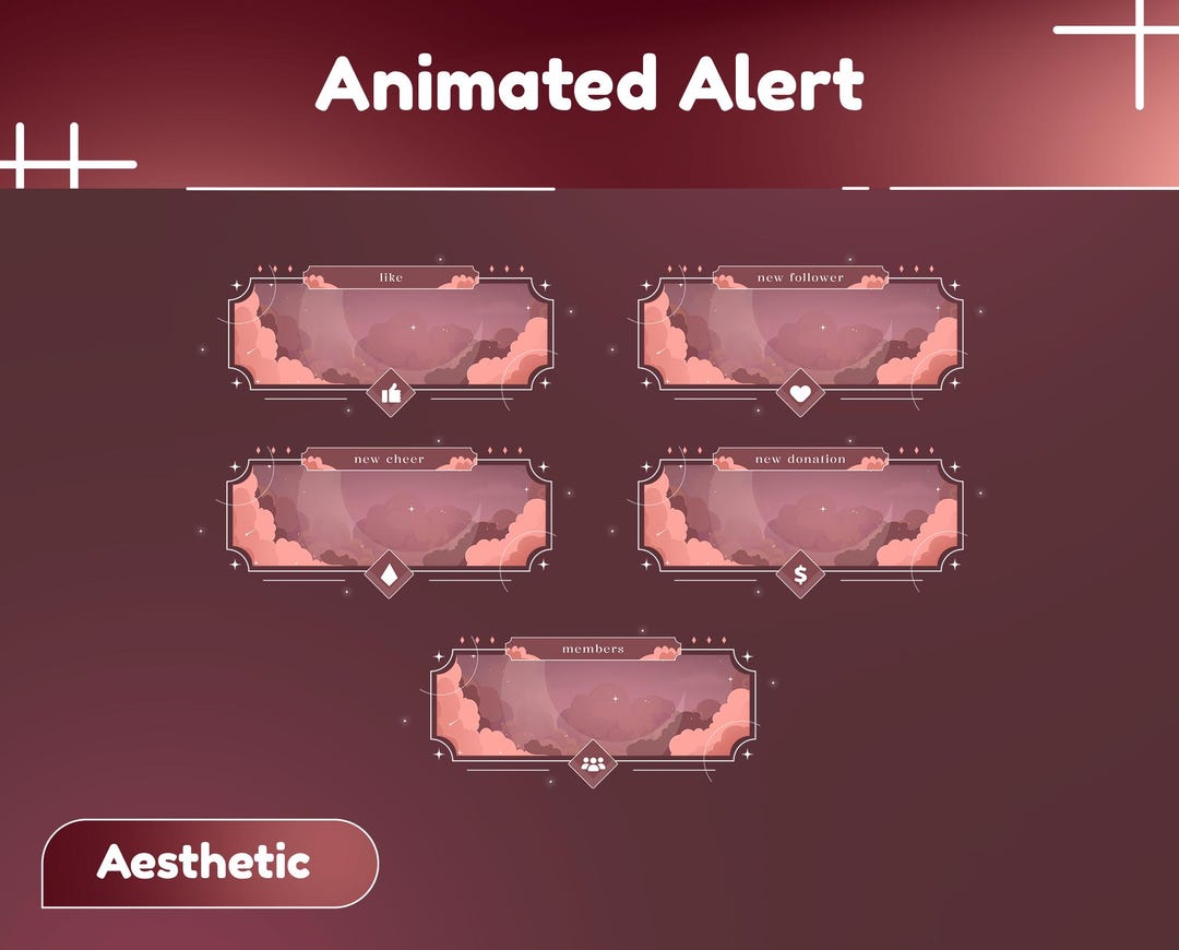 Nebulous Haze Animated Stream Alert/stream Overlay/transition/panels ...
