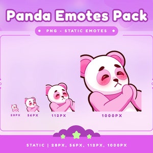 Panda Emotes Pack 2 - Cute Panda/emote Bundle/discord/youtube/twitch ...