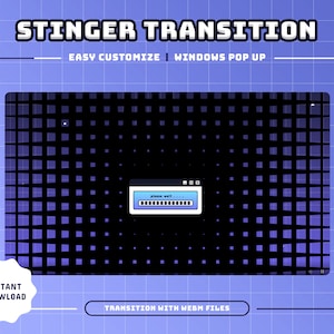 Windows Pop-up Animated Stream Transition/transition/stream Overlay ...