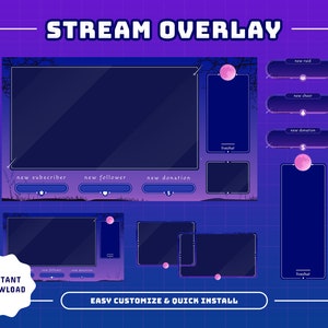 Nightfall Animated Stream Package/transition/stream Overlay/panels/fall ...