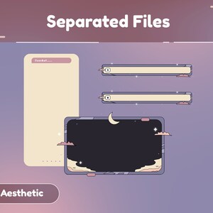 Cloud Scape Animated Stream Overlay for Twitch, Youtube/aesthetic Theme ...