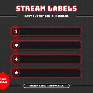Hisashi Animated Stream Package/stream Overlay/japanese Theme ...
