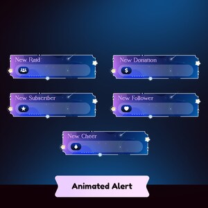 Elegant Vtuber Animated Stream Alerts/stream Overlay/transition/panels/vtuber Designs/etsy ...